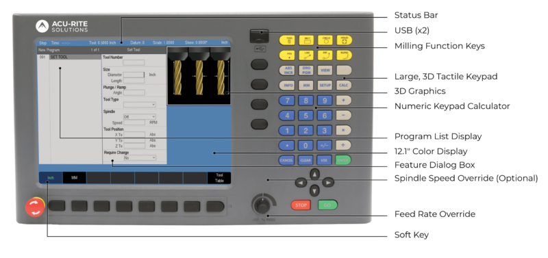 MILLPWRG2 CNC Milling Control | Acu-Rite Solutions